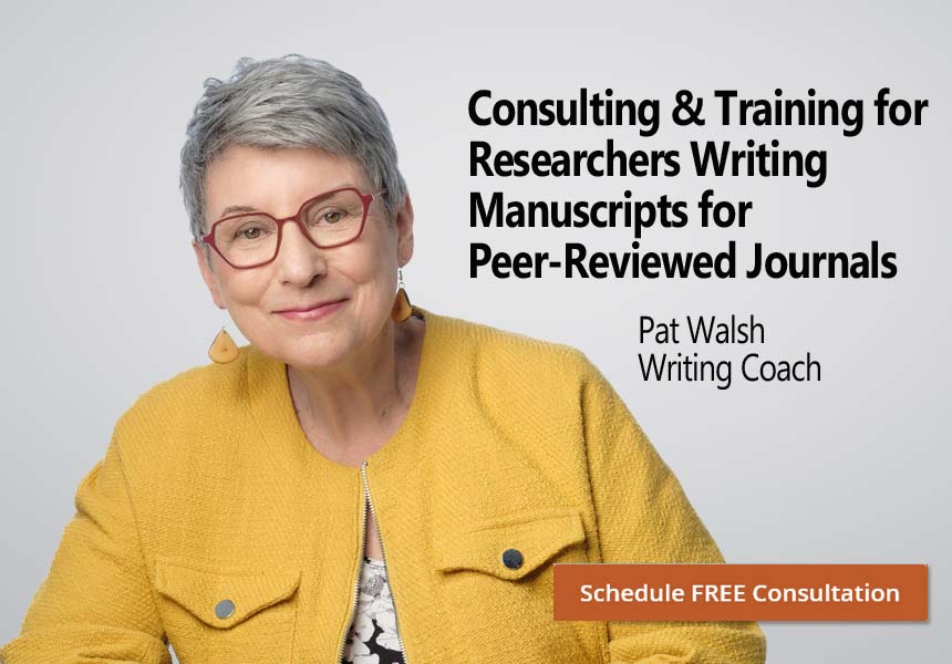 Writing Coach: Pat Walsh's Writing Coaching for Researchers